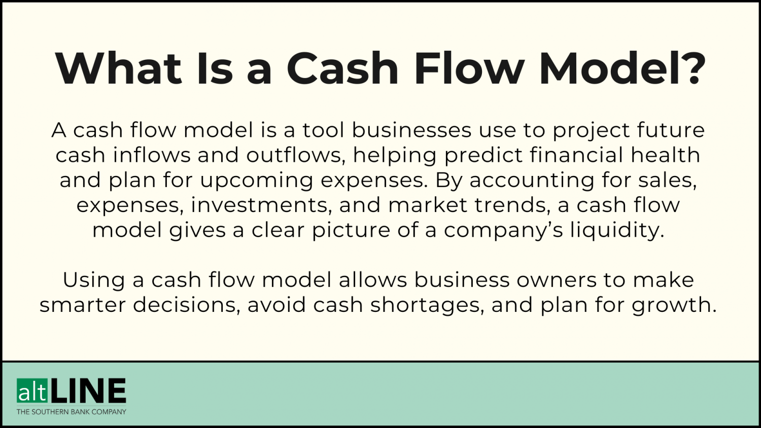 How to Build a Cash Flow Model to Forecast Your Future | altLINE