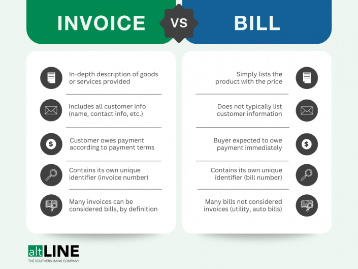 What's the Difference Between an Invoice and a Bill? | altLINE