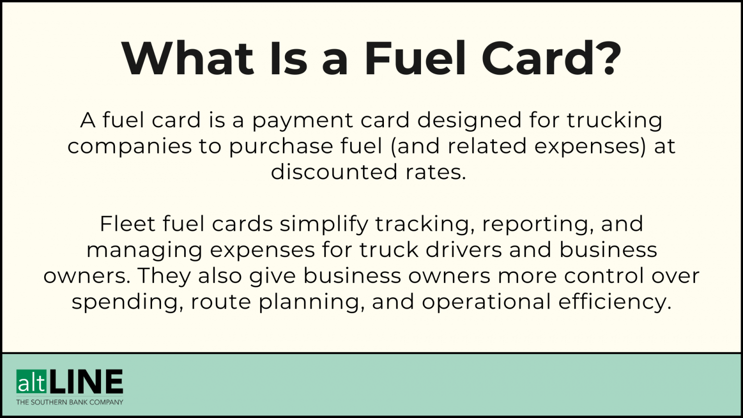 Fuel Cards: What They Are, How They Work & Benefits | altLINE