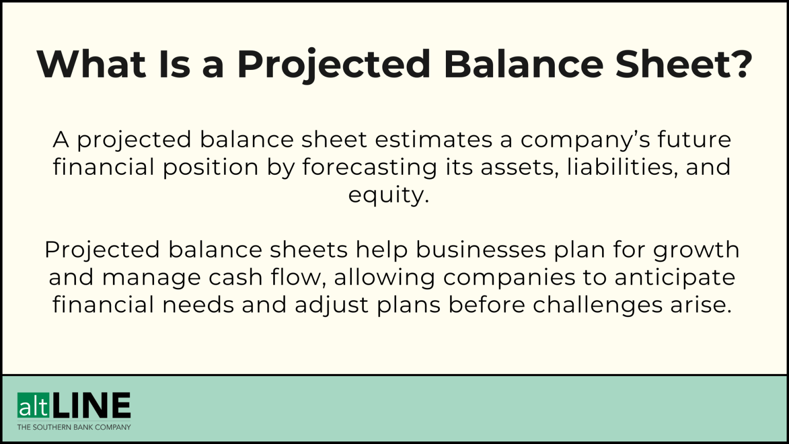 How to Make a Projected Balance Sheet: Step-by-Step | altLINE
